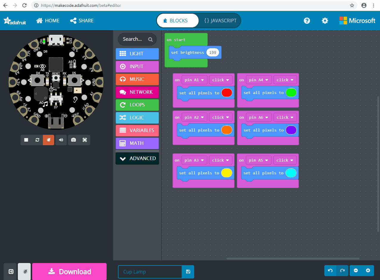 Pins A1-A6 can't be clicked on simulator · Issue #963 · microsoft/pxt-adafruit · GitHub