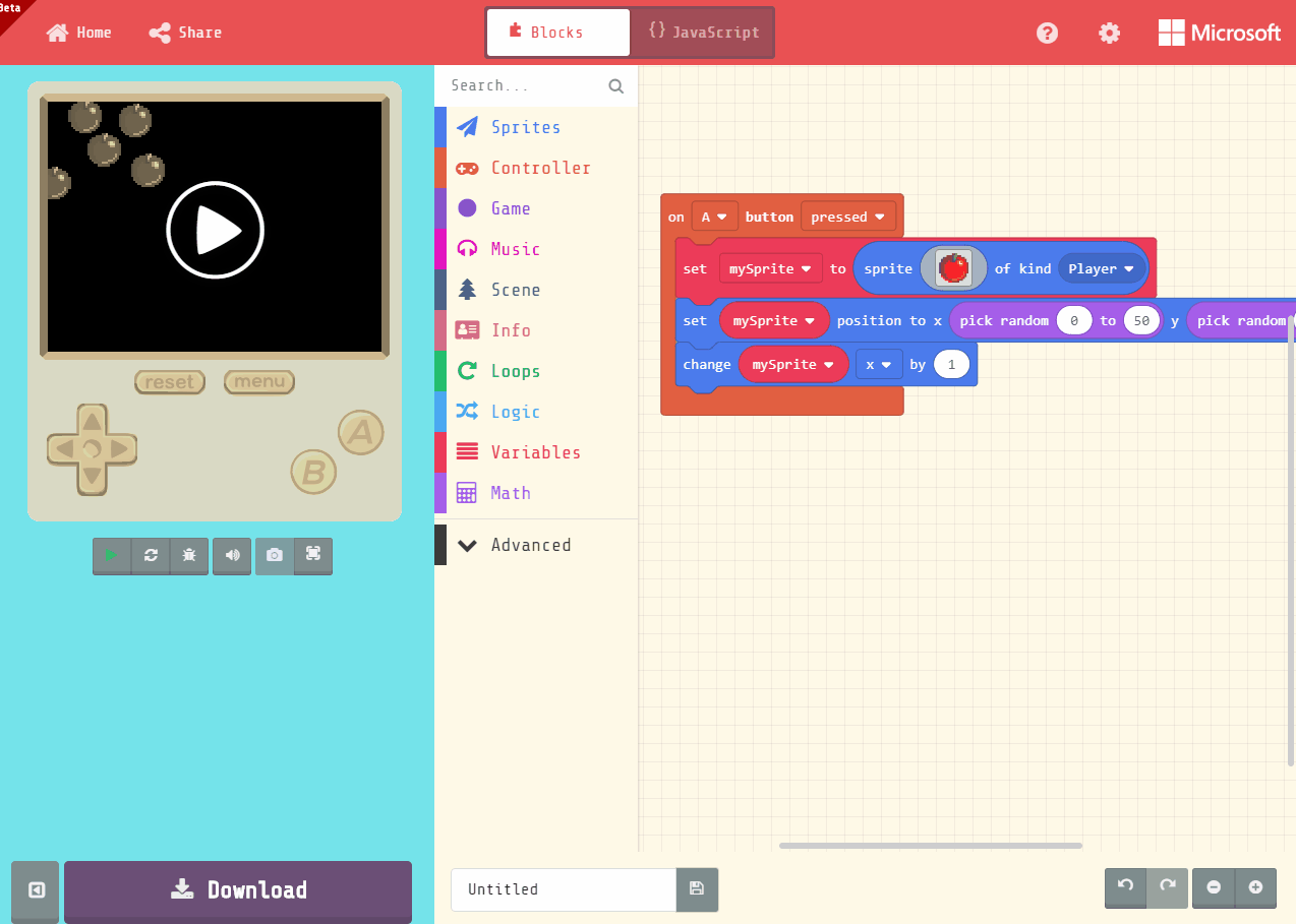 "Duplicate" duplicating blocks below selected block · Issue #903 · microsoft/pxt-arcade · GitHub