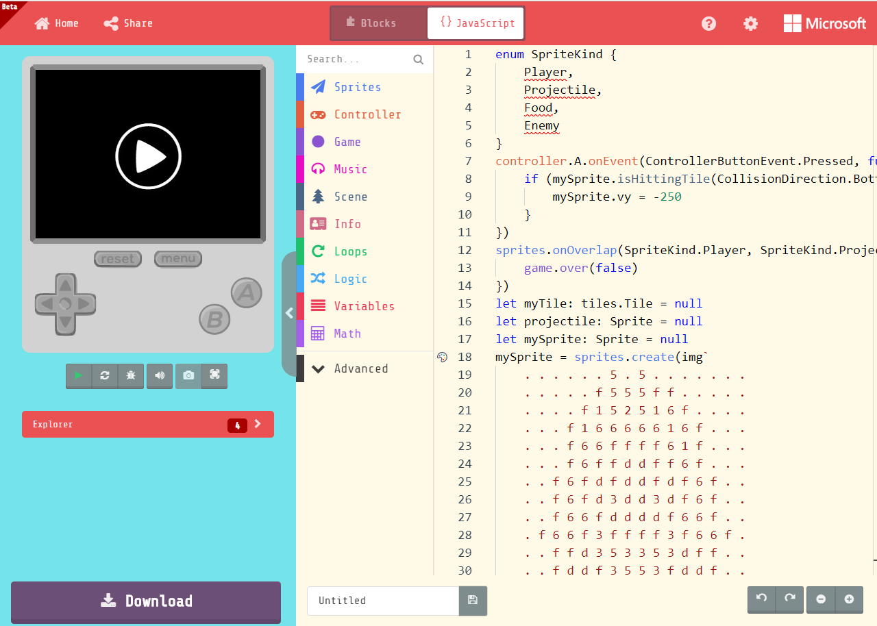 Code of tutorial "Barrel Dodger" shows error · Issue #1072 · microsoft ...