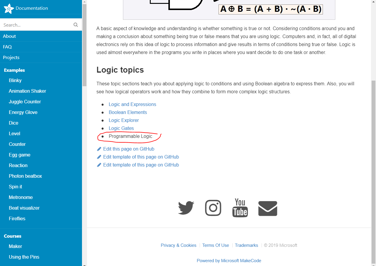 Programmable Logic Doesnt Have Hyperlink · Issue 1079 · Microsoftpxt Adafruit · Github