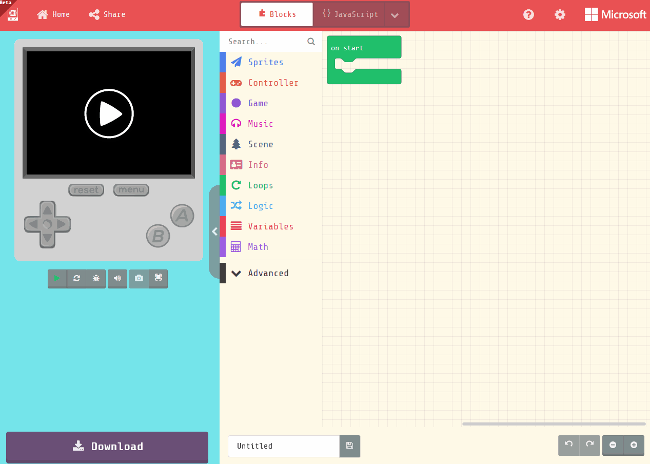 Editor Shows Error When Switching From Python To Javascript · Issue 1224 · Microsoftpxt Arcade 