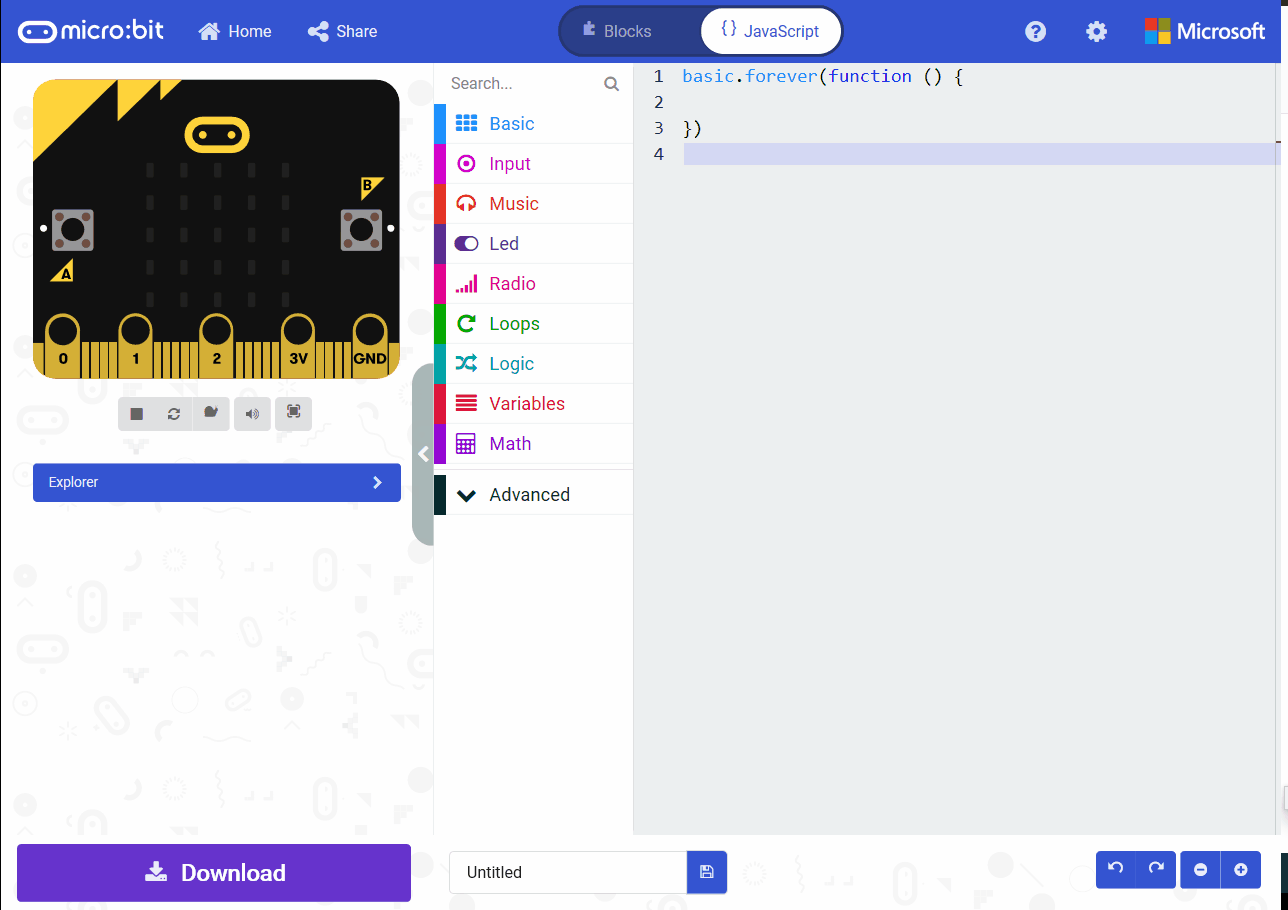 Some block drawers in JavaScript editor are empty · Issue #2518 · microsoft/pxt-microbit · GitHub