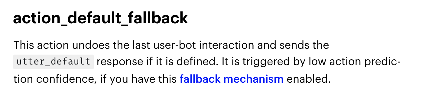 Utter Message Is Not Send After Action Default Fallback · Issue 10615 · Rasahq Rasa · Github