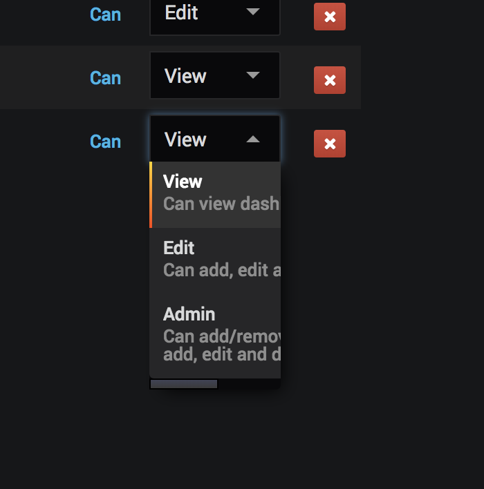 permissions dropdowns styling looks wrong · Issue #11809 · grafana ...