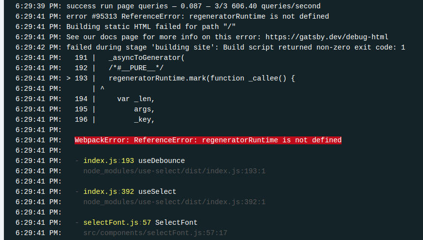 Netlify - Update gatsby monorepo continually failing · Issue #15481 · gatsbyjs/gatsby · GitHub