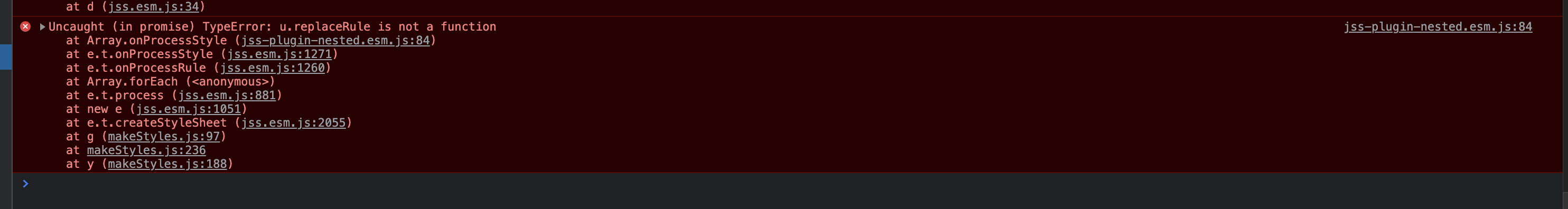 DataGrid breaking with @mui/styles jss styles. Potentially related to recent jss release ...