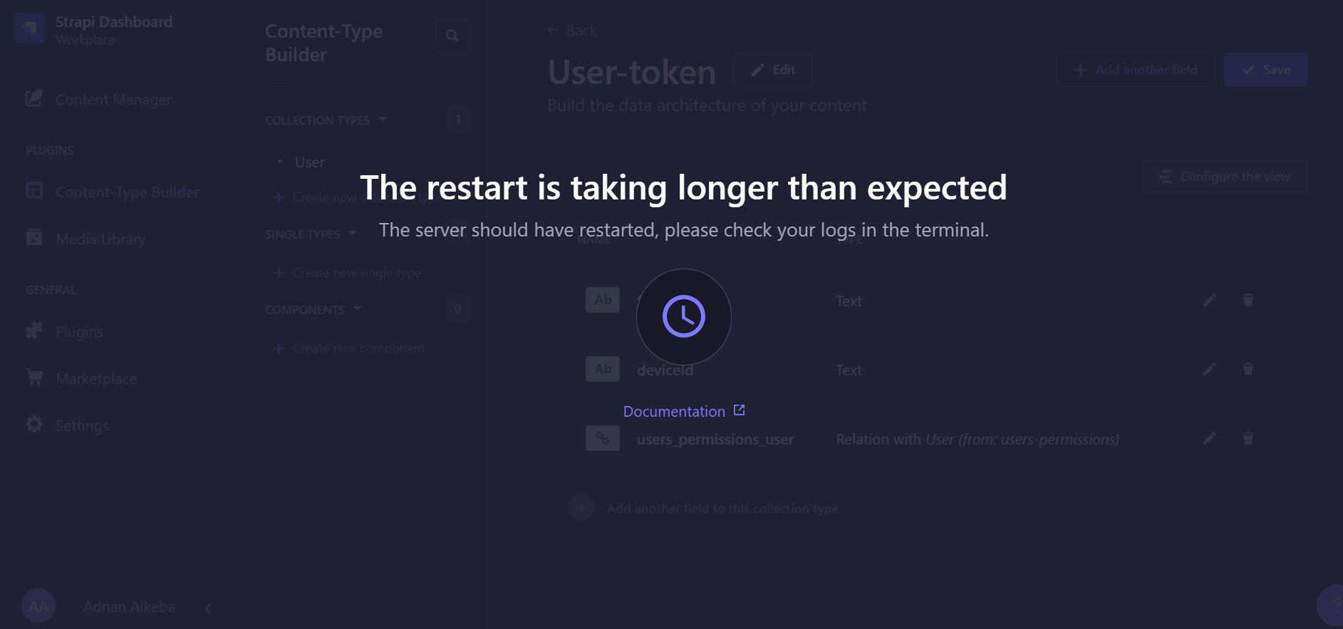 App crash when adding a new relationship to the user model · Issue #15746 · strapi/strapi · GitHub