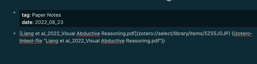 When using zotero plugin in logseq to automatically import a paper from the zotero library, I ...