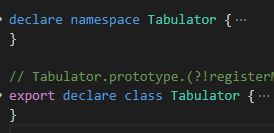 The example tabulator for angular does not work: unrecognized type ...