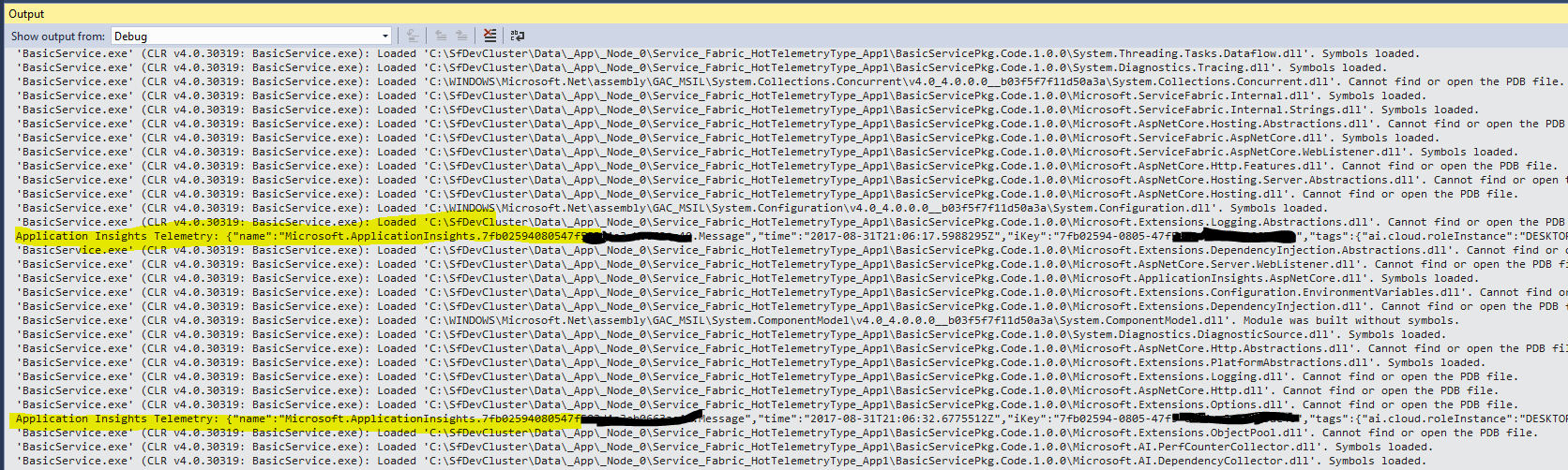 Unable to send the EventFlow Messages/Errors to Application Insight · Issue #131 · Azure ...