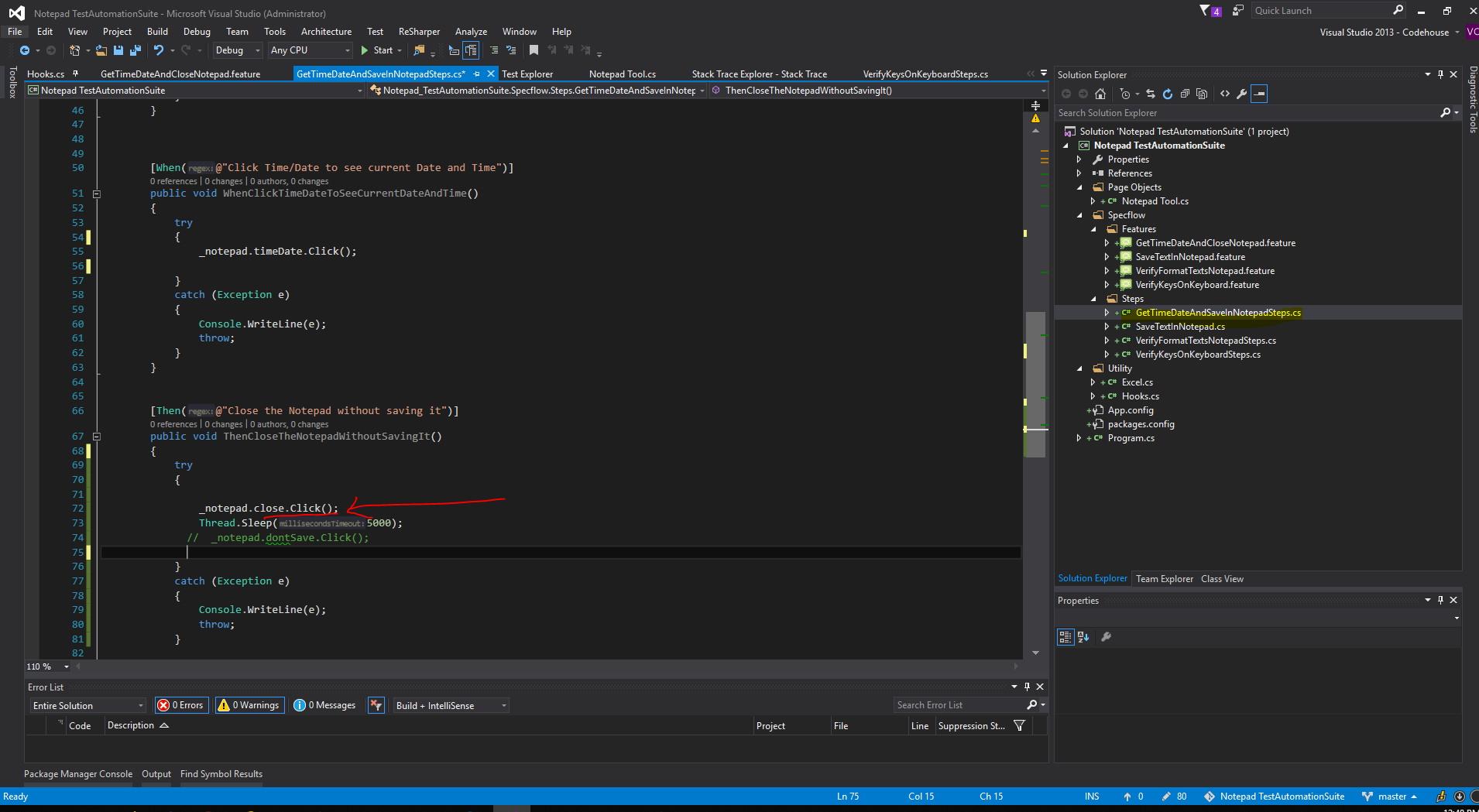 An element command couldn't be completed because the element is not a pointer - or keyboard ...