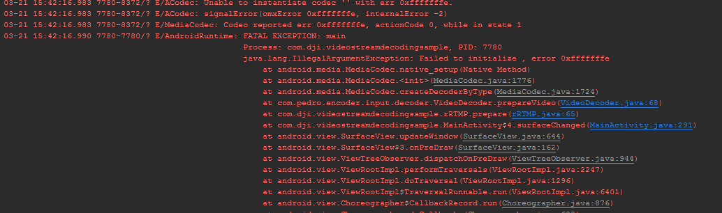 Crashed application RTMP || IP camera · Issue #144 · pedroSG94/RootEncoder · GitHub