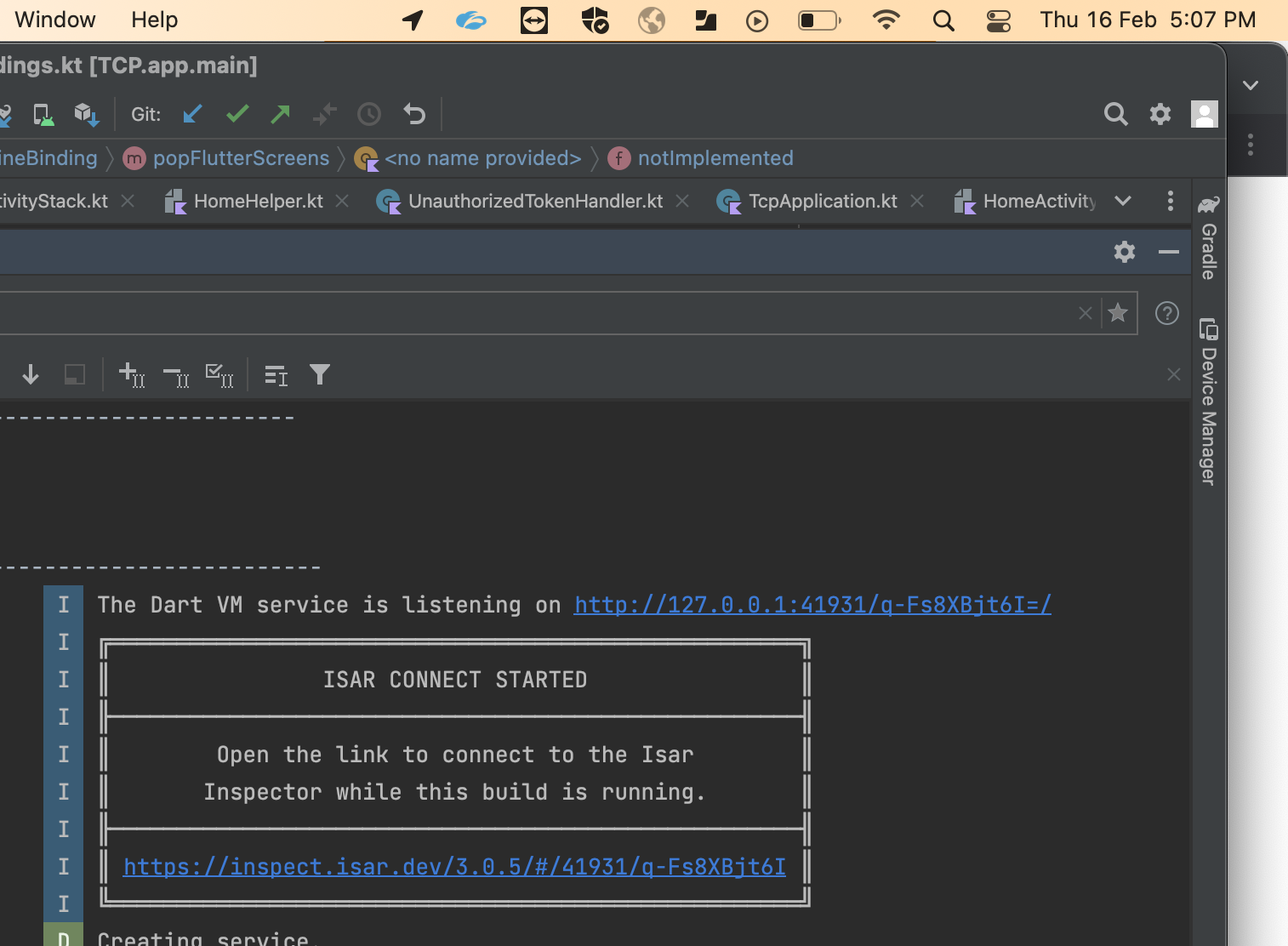Android Isar Inspector Not Working For Flutter Add To App · Issue 1113 · Isar Isar · Github
