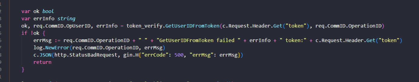 [feature] i think, gin middleware can use for token verify ，instead of verify token in every ...