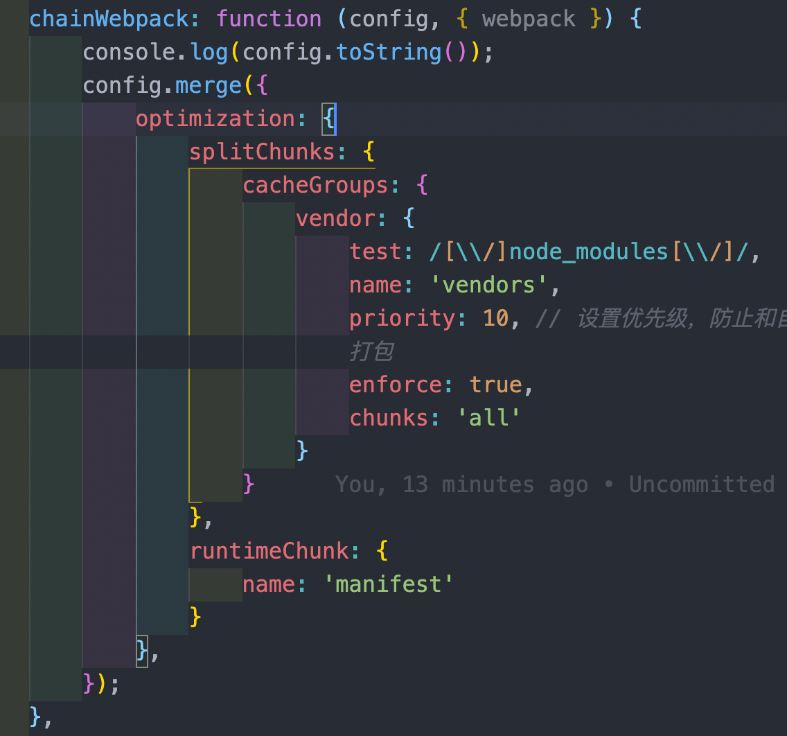 [Bug] 配置chainWebpack里的optimization，用户配置被覆盖 · Issue #7362 · umijs/umi · GitHub