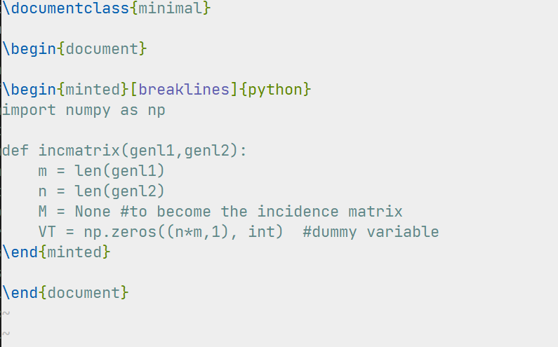 minted environment is not detected · Issue #2142 · lervag/vimtex · GitHub