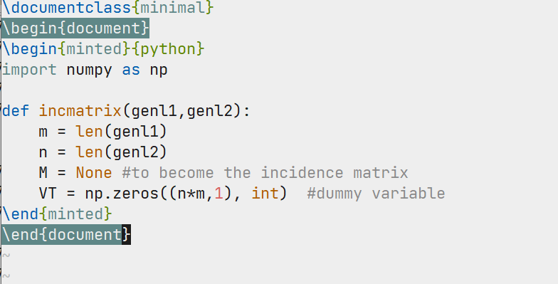 minted environment is not detected · Issue #2142 · lervag/vimtex · GitHub