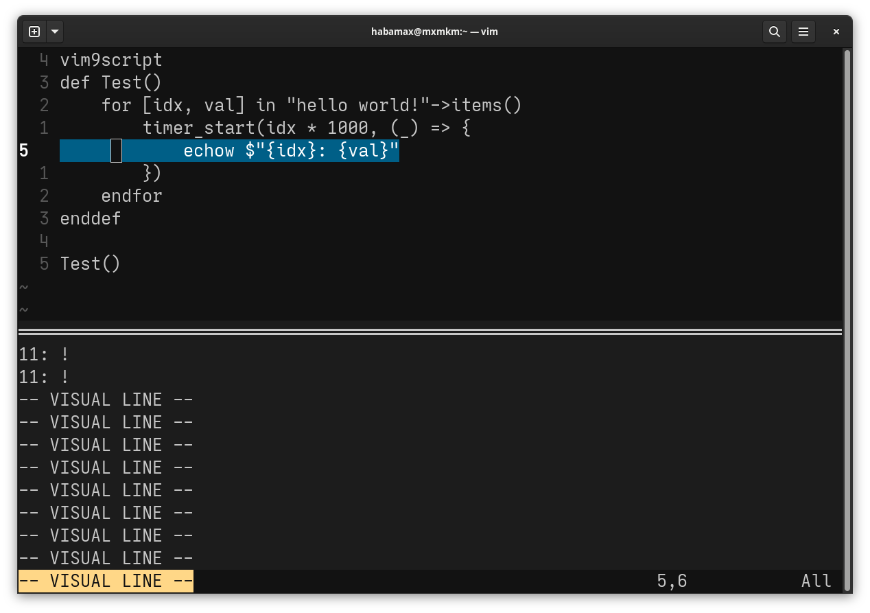 No Closures For The For Loop Var1 Var2 Variables · Issue 11094 · Vimvim · Github 