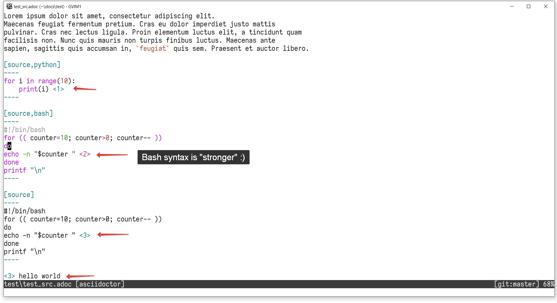 Highlight callouts and autocallouts · Issue #46 · habamax/vim-asciidoctor · GitHub