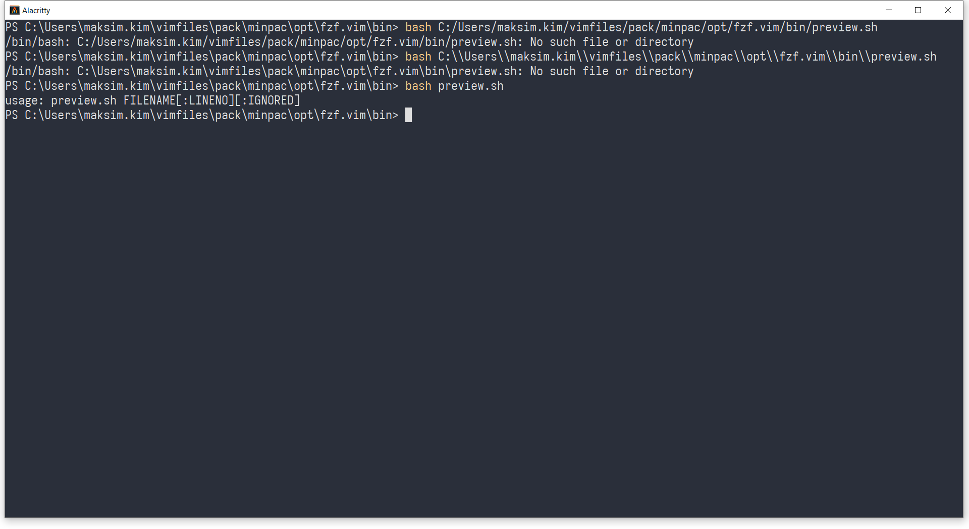 Preview doesn't work on Windows · Issue #988 · junegunn/fzf.vim · GitHub