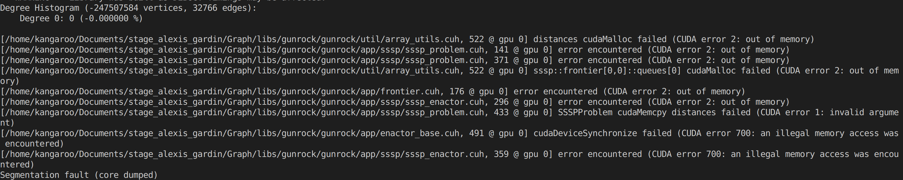 How to use sssp function of gunrock library ? · Issue #568 · gunrock/gunrock · GitHub