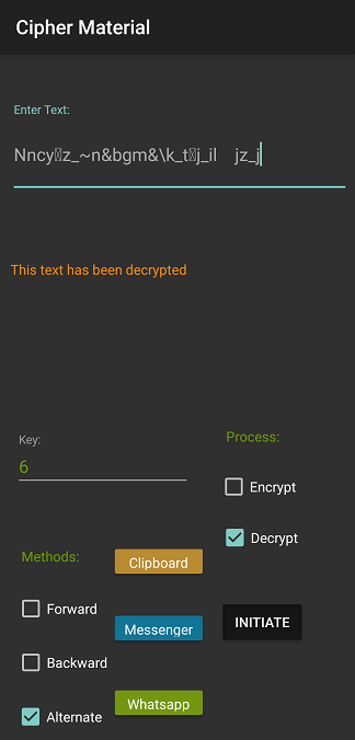 GitHub - KhayyamAkhtar/app-CipherMaterial: Android application for encrypting and decrypting ...