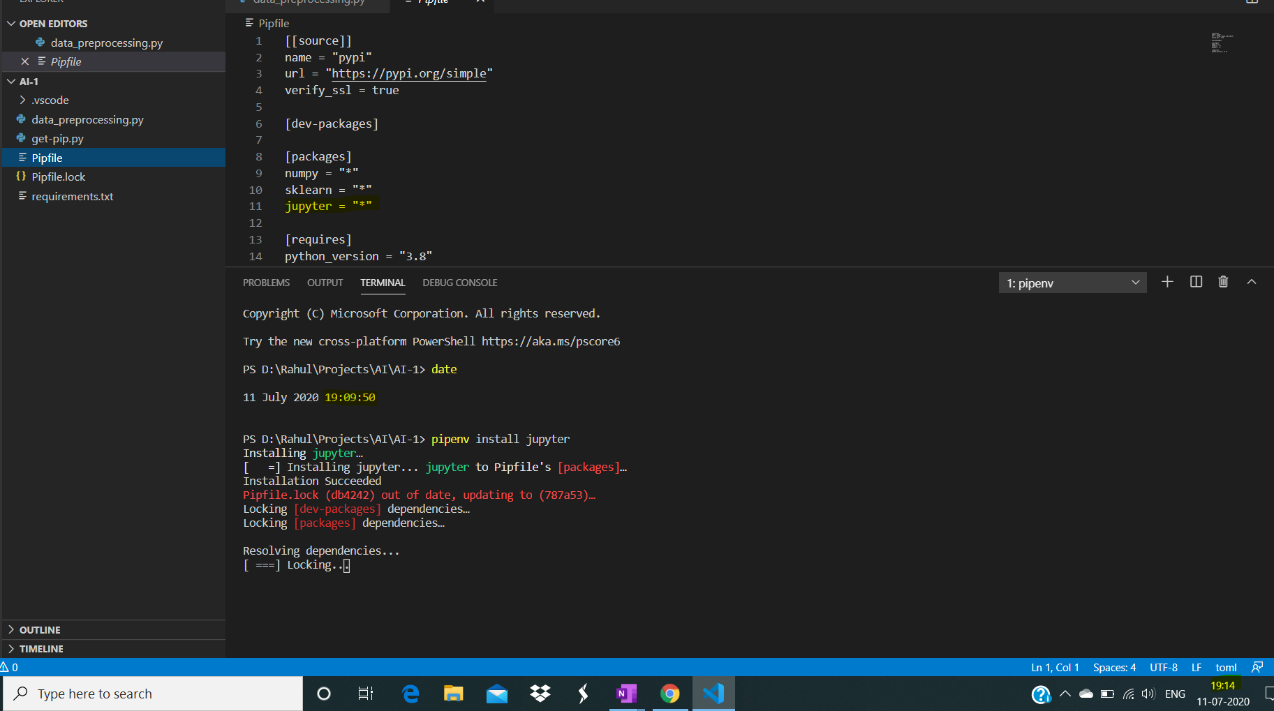 Pipenv Install With VSC And Powershell Is Taking Many Minutes Issue 4389 Pypa pipenv GitHub