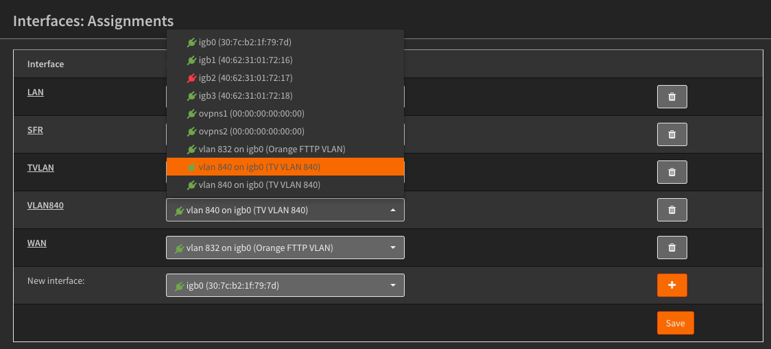VLAN assignments GUI issue. · Issue #3085 · opnsense/core · GitHub