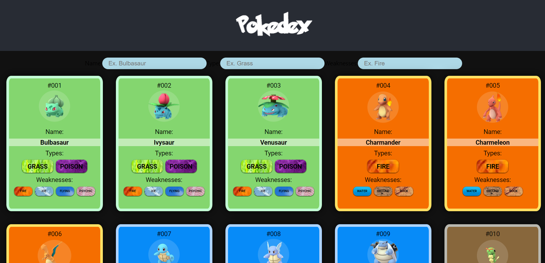 GitHub - tysonlind/pokedex