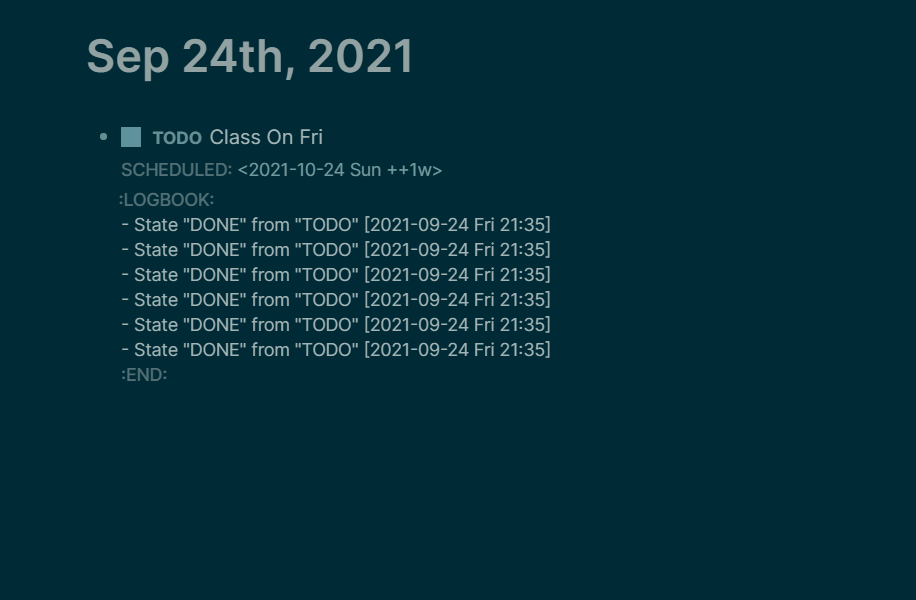 SCHEDULE or DEADLINED that with symbol "++" do not work. · Issue #2874 · logseq/logseq · GitHub