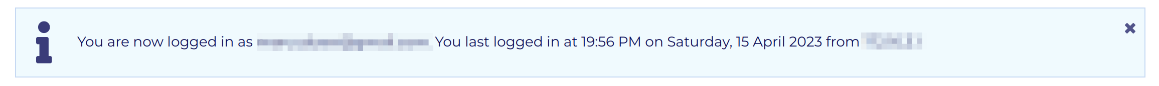Last log in 'elapsed time' is incorrect, and while IP may be useful, the port probably isn't and ...