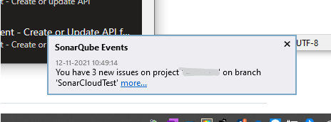 In connected mode the infobox in bottom right stays open when focus it removed from Visual ...