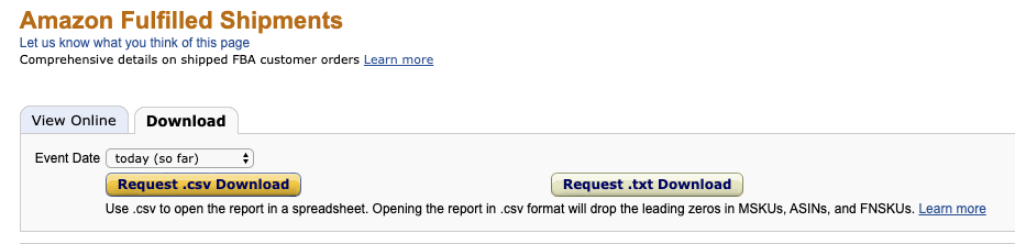 RequestReport with csv as the output · Issue #132 · python-amazon-mws/python-amazon-mws · GitHub