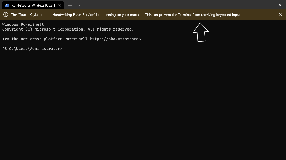 Disable Touch Keyboard And Handwriting Panel Service Warning · Issue 10571 · Microsoft