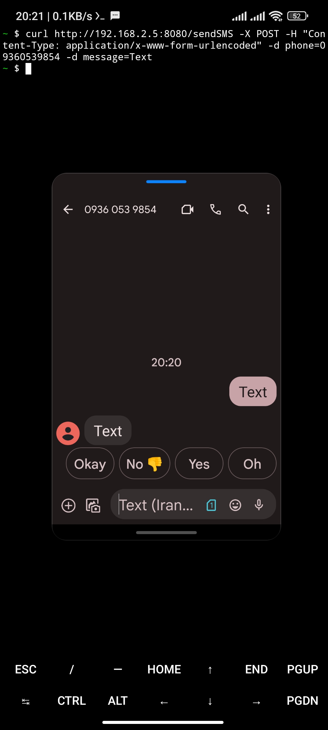 [BUG] SMS Server API · Issue #317 · Waboodoo/HTTP-Shortcuts · GitHub