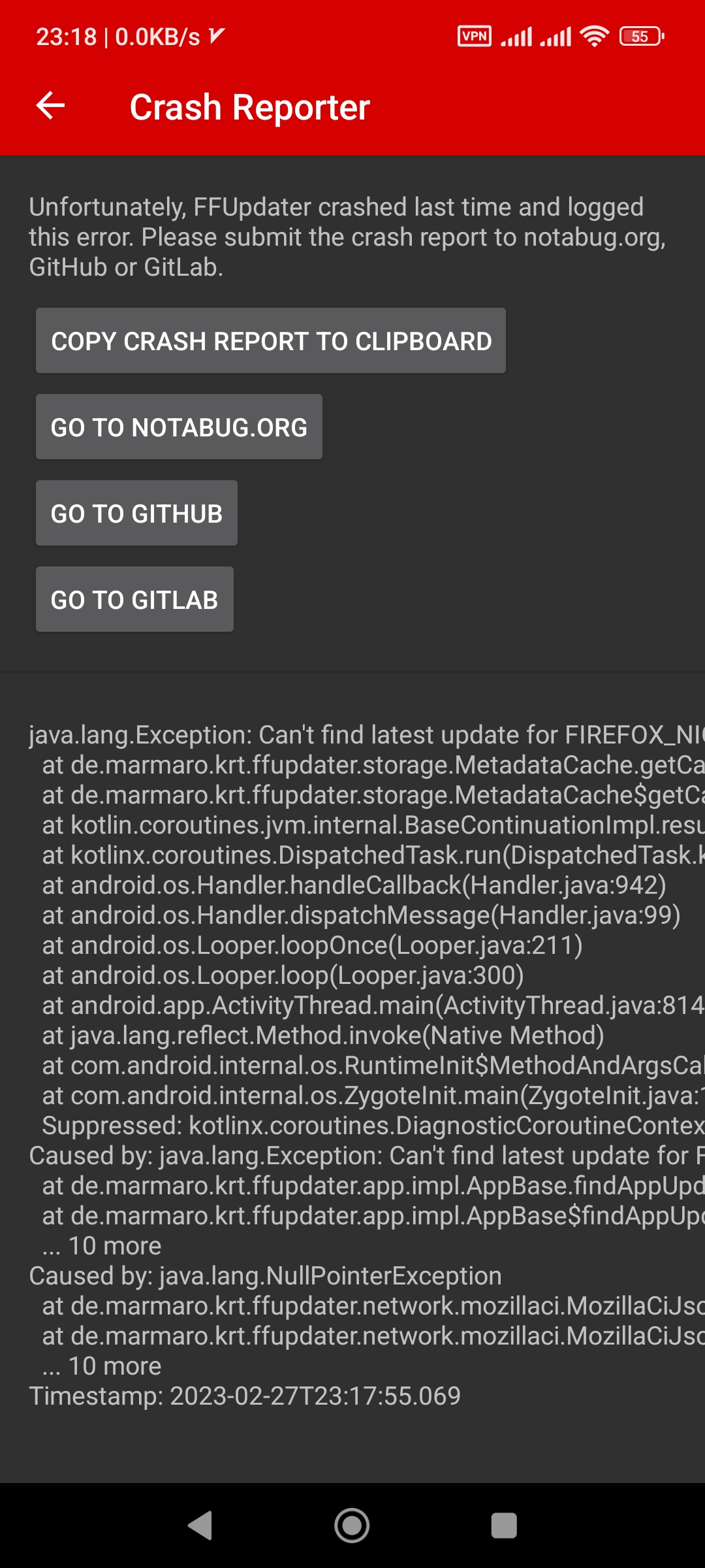 Can't update Firefox nightly · Issue #354 · Tobi823/ffupdater · GitHub