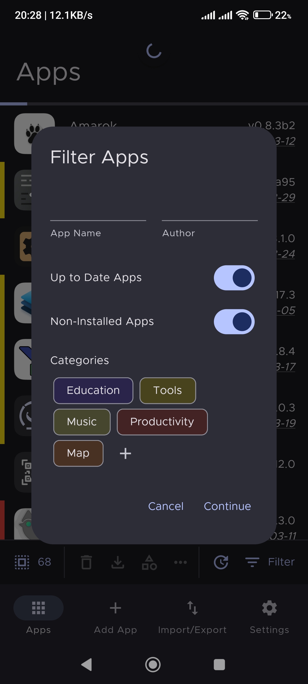 Filter apps by source · Issue #414 · ImranR98/Obtainium · GitHub