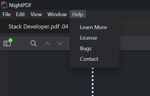 Add "About" item · Issue #35 · Lunarequest/NightPDF · GitHub