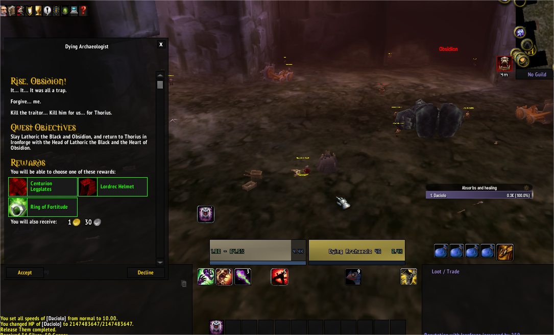 [Quest] Rise, Obsidion! · Issue #2860 · WoWManiaUK/Redemption · GitHub