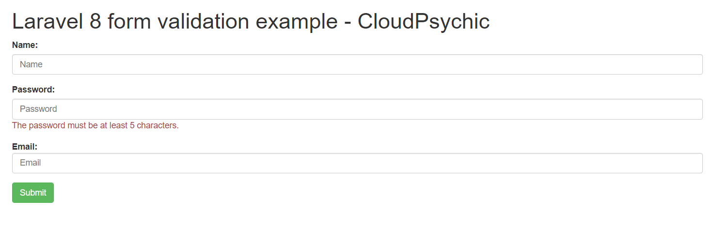 GitHub - yeshi74/Laravel-server-client-form-validation
