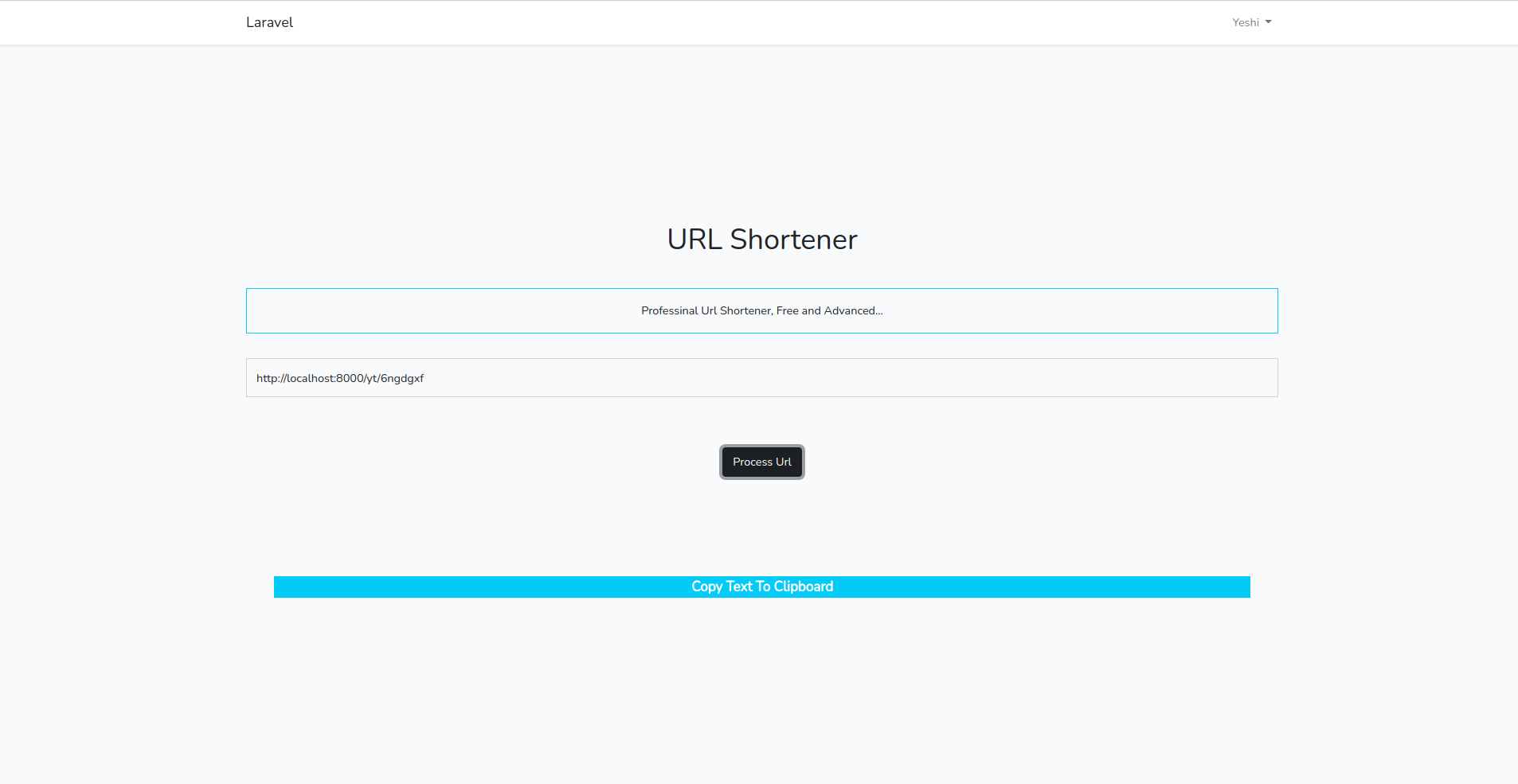 GitHub - yeshi74/UrlShortener-laravel-vuejs