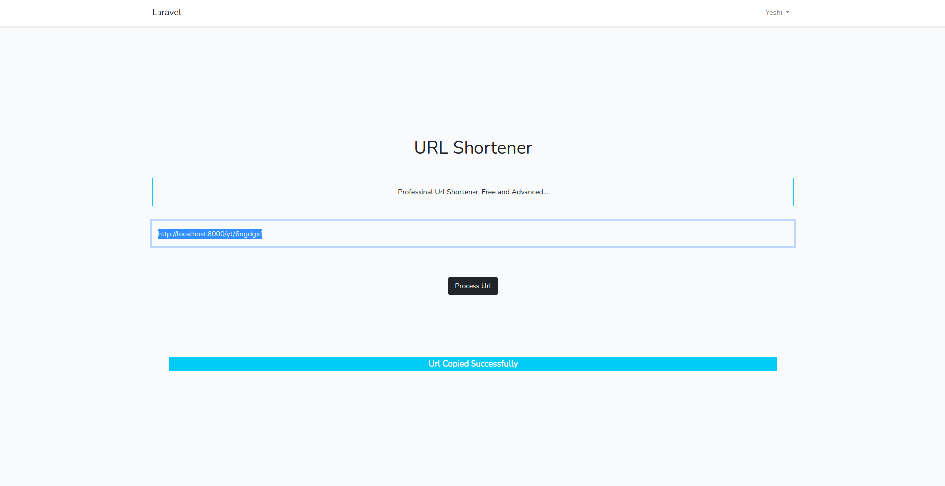 GitHub - yeshi74/UrlShortener-laravel-vuejs
