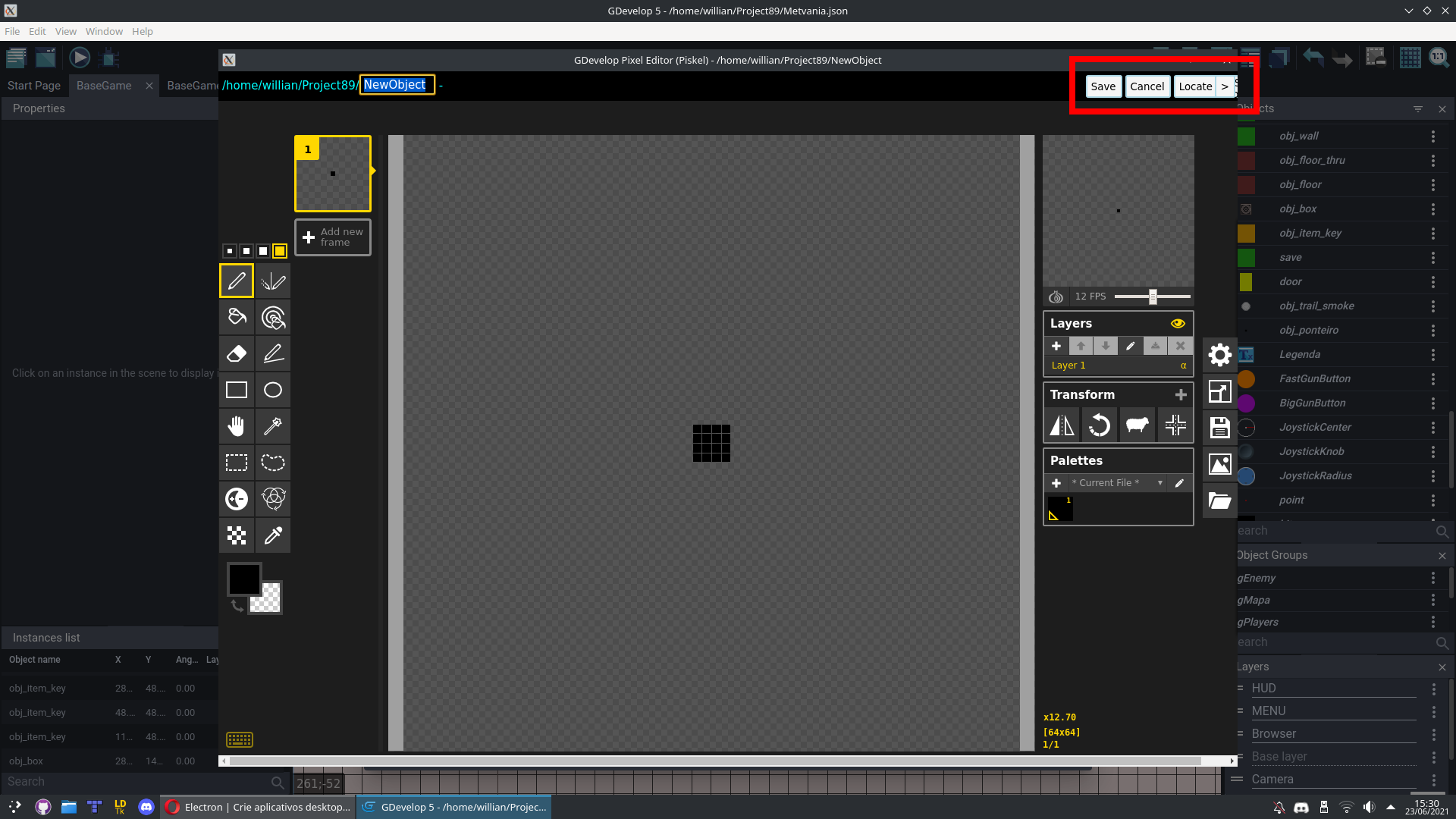 [Bug] piskel buttons · Issue #2759 · 4ian/GDevelop · GitHub