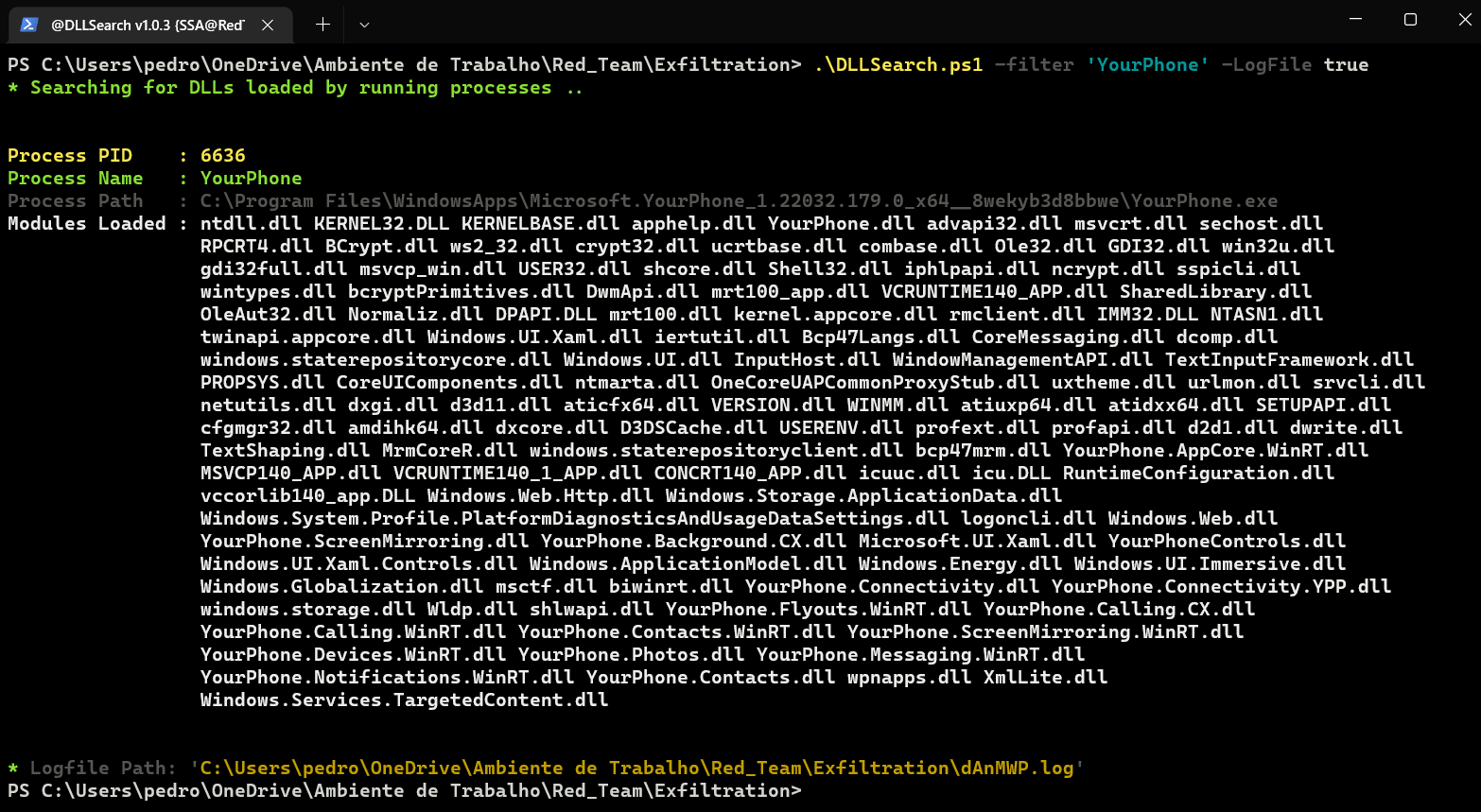 List DLLs loaded by running processes! · GitHub