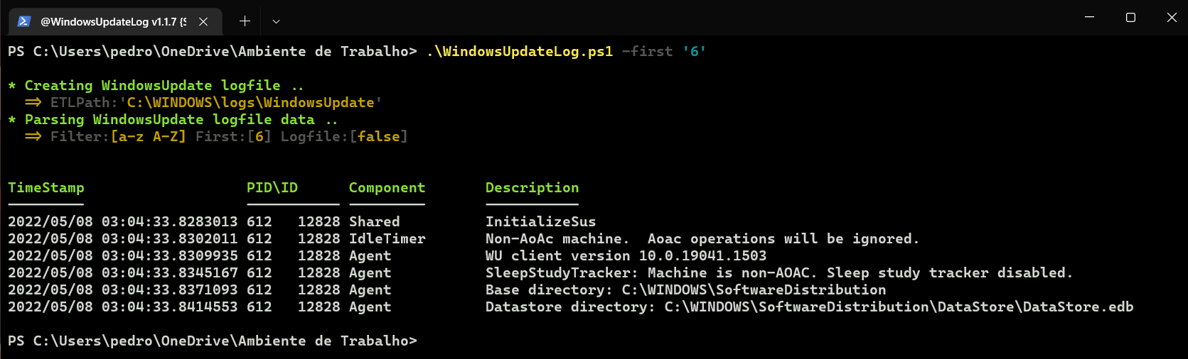 Convert ETL logfiles into readable data · GitHub
