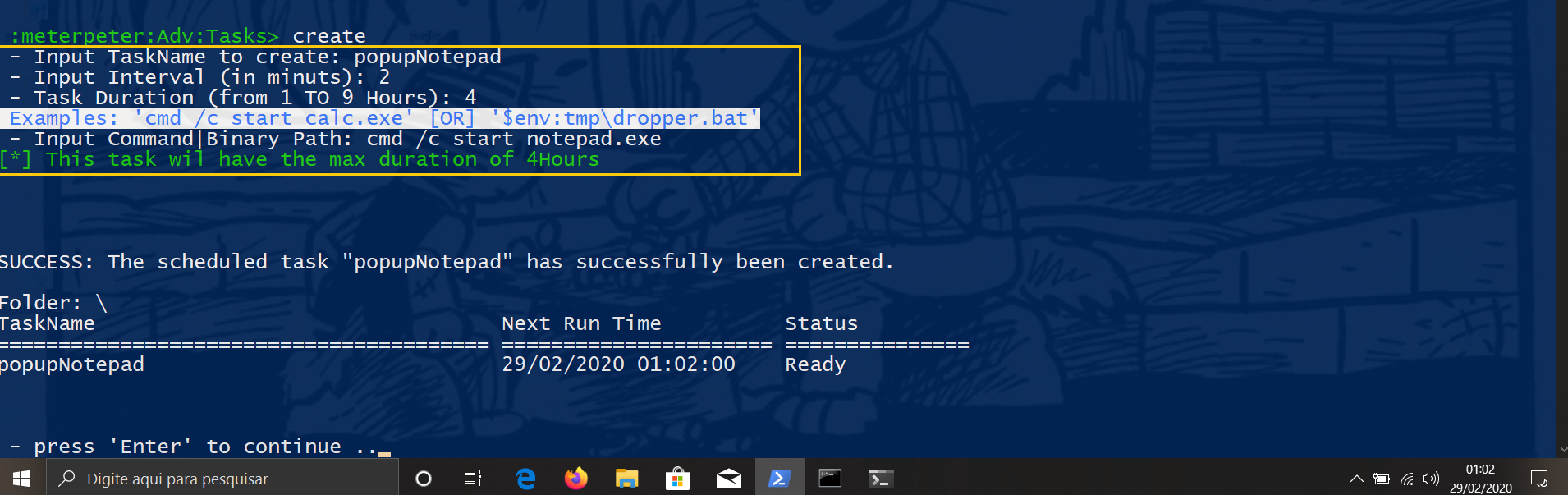 Working with Remote Tasks Using Schtasks Native Appl - r00t-3xp10it ...