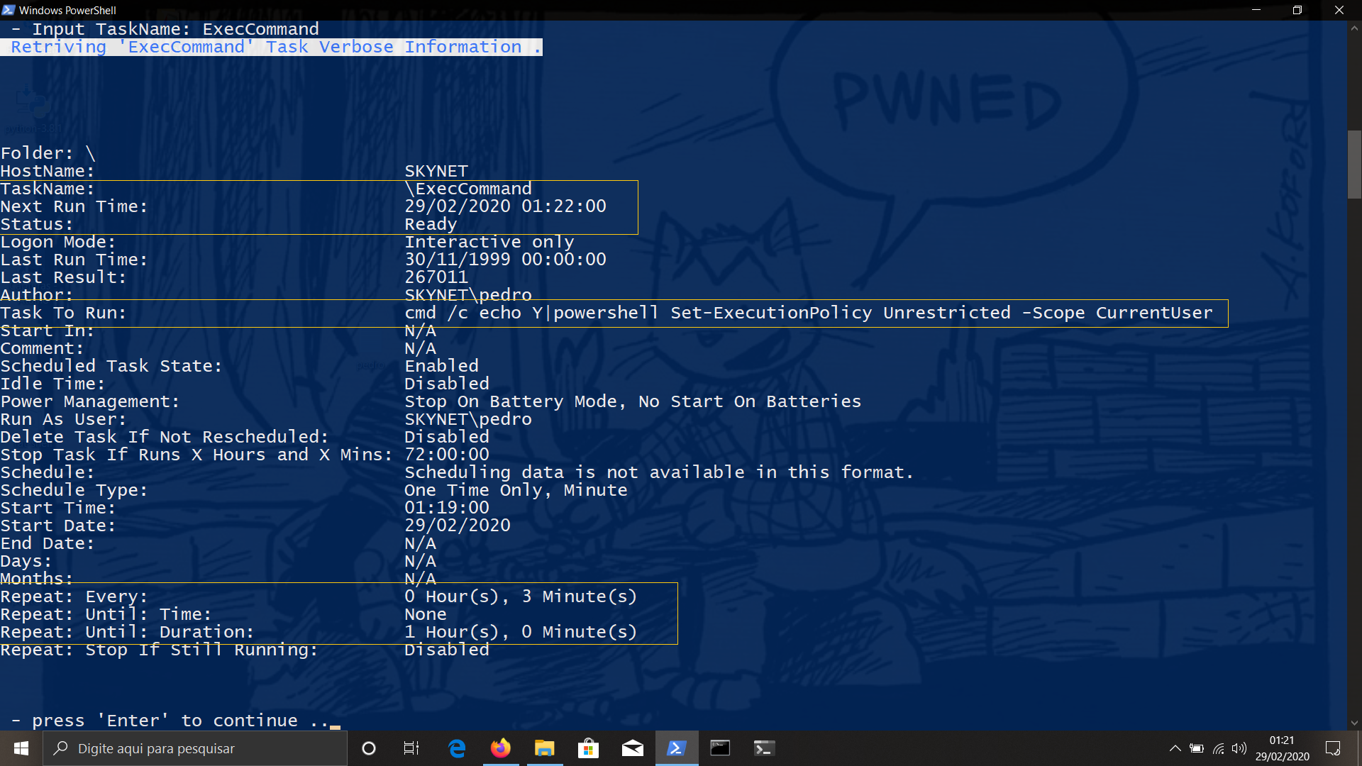 Working with Remote Tasks Using Schtasks Native Appl - r00t-3xp10it/meterpeter GitHub Wiki
