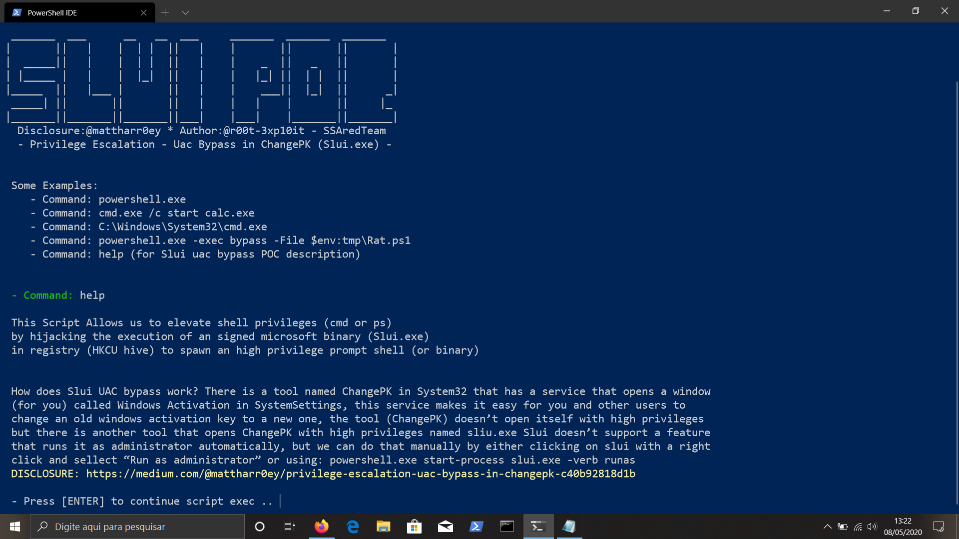 slui.exe (ChangePK) Privilege escalation POC · GitHub