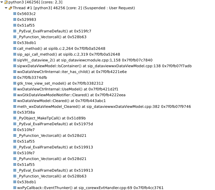 DataViewModel Cleared method freezes in gtk3 · Issue #2203 · wxWidgets ...